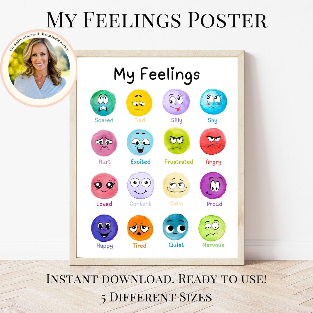Feelings Poster, Calming Techniques, Calming Corner, Feelings Printable ...