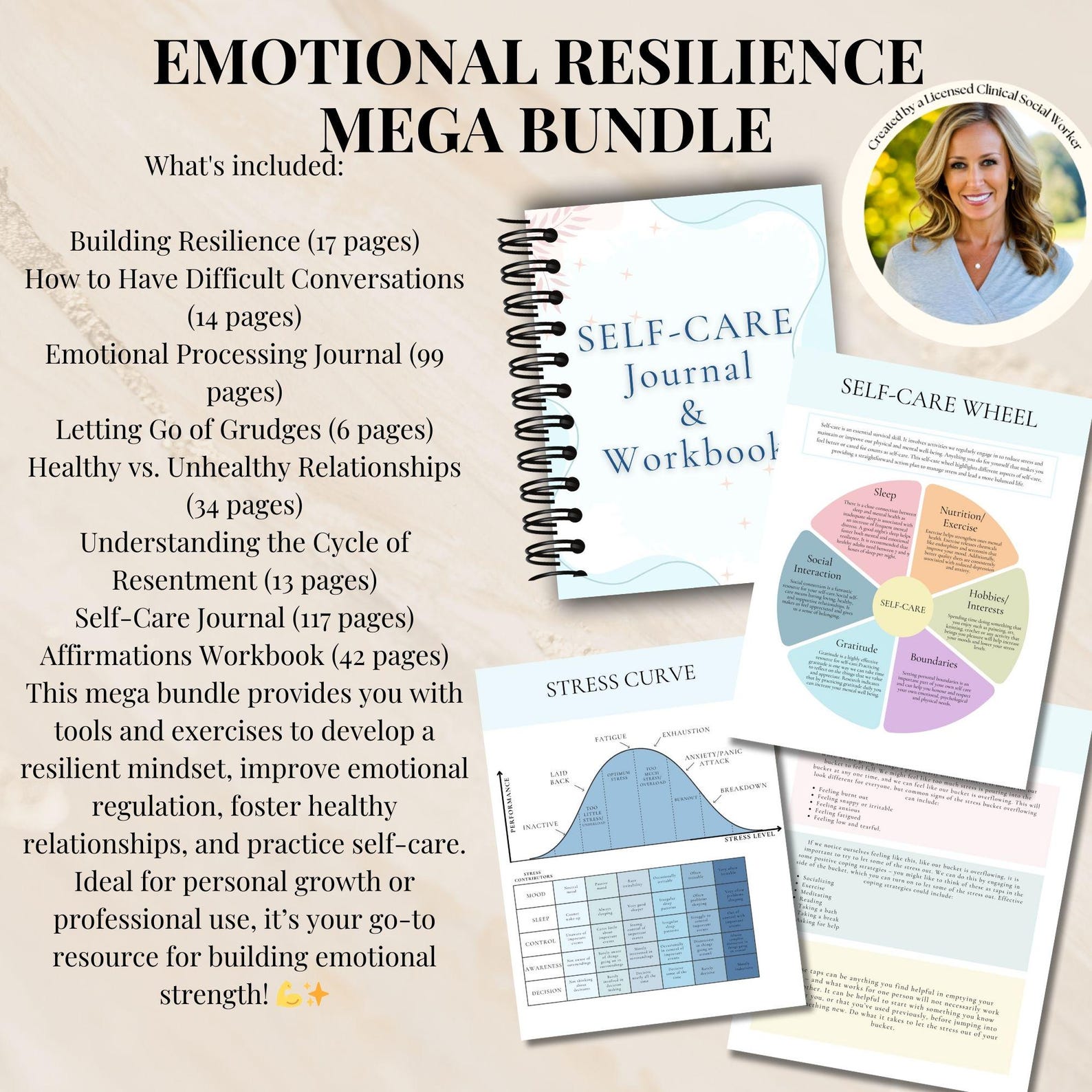 Emotional Resilience Mega Bundle Therapy Worksheets Life Skills Teen ...