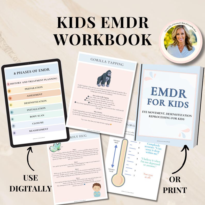EMDR for Kids Therapist Toolkit, EMDR Workbook, Emdr Tools,emdr ...