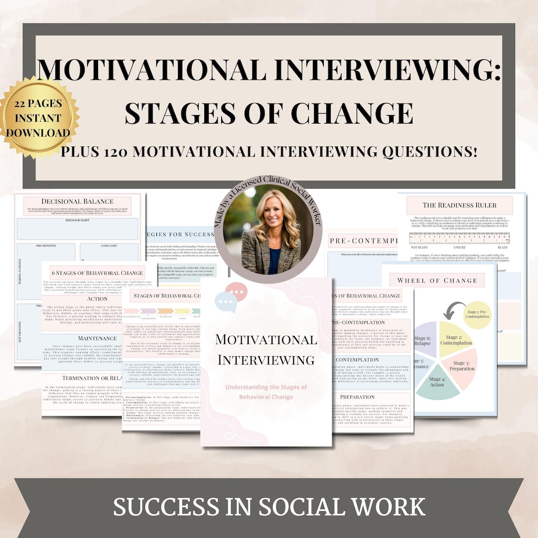 Motivational Interviewing Stages of Change, Motivational Interviewing ...