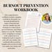 Burnout and Prevention Workbook, Stress Worksheets, Self-care, Therapy ...
