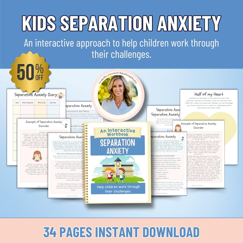 Kids Therapist/counselor Workbook Bundle, Child Therapy ,social ...
