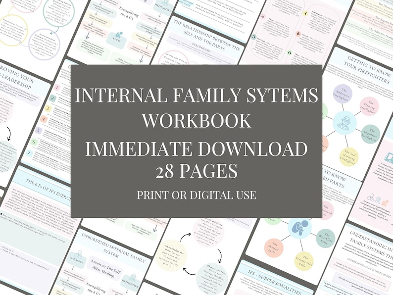 Internal Family Systems Worksheets, IFS Cheat Sheets, Emotional ...