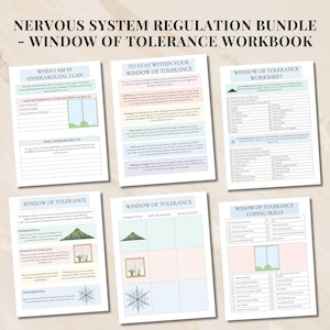 Nervous System Regulation Therapy Workbook for Therapist, Polyvagal ...
