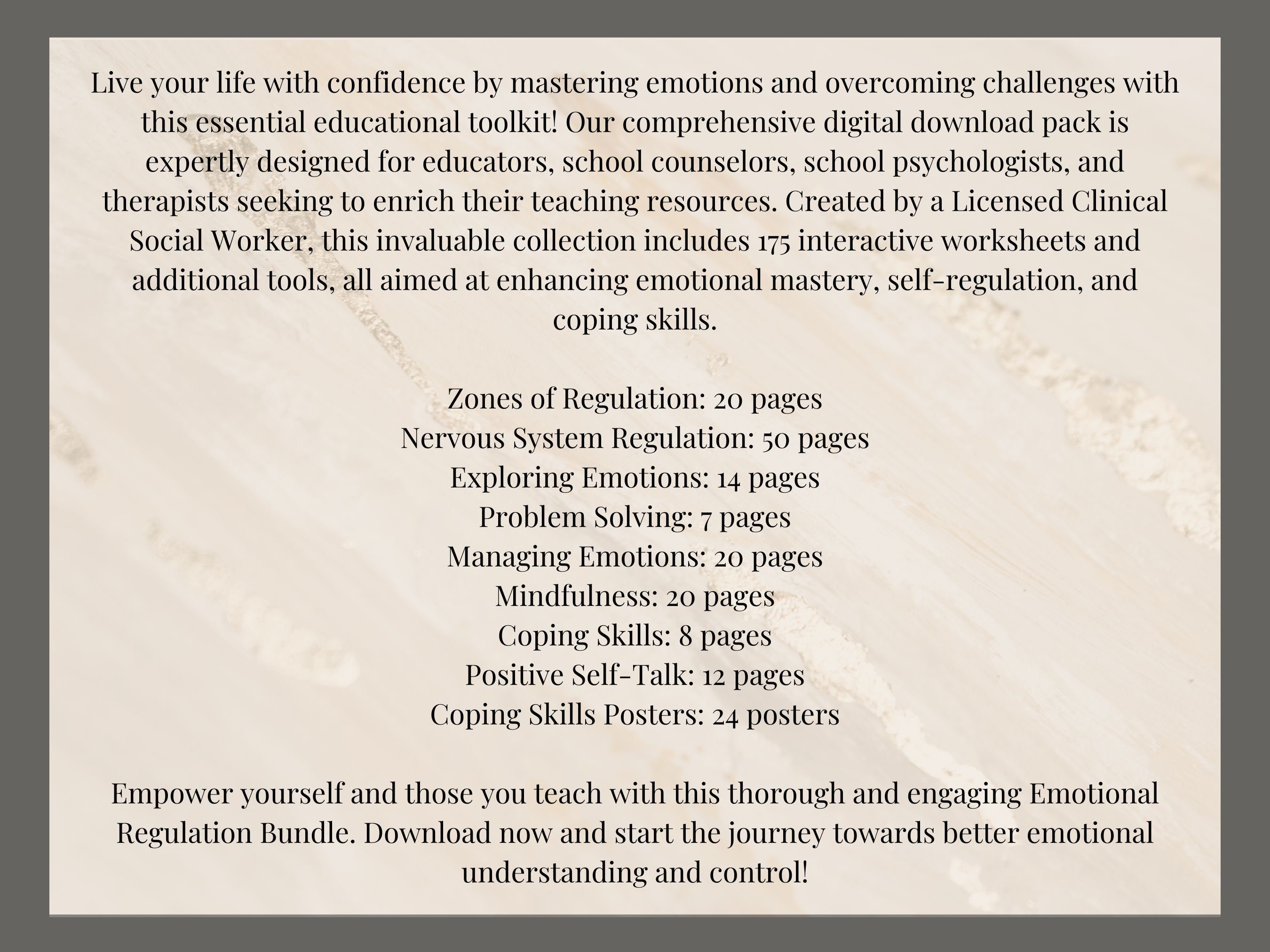 Emotional Regulation Bundle,zones of Regulation, Self Regulation Kids ...