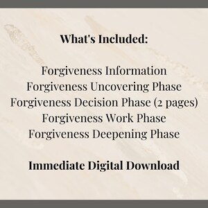 Forgiveness Therapy Worksheets, Self Help Self Growth Worksheets, Self ...
