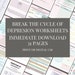 Depression Worksheets, Therapy Worksheets, Therapist Tools, Anxiety ...
