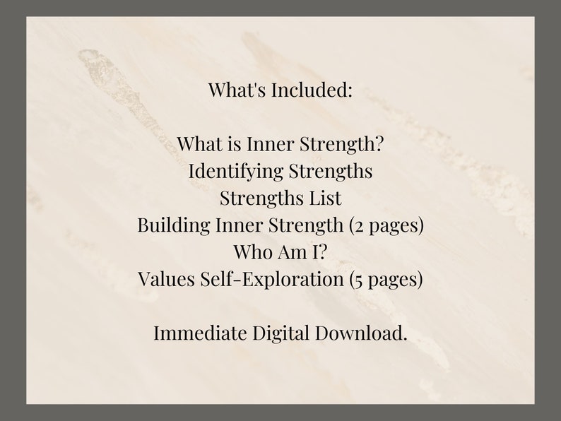 Inner Strength and Values Exploration Worksheets, Solution Focused ...