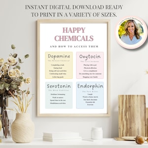 Feelings Poster, Happiness Chemicals, Calming Corner, Feelings ...