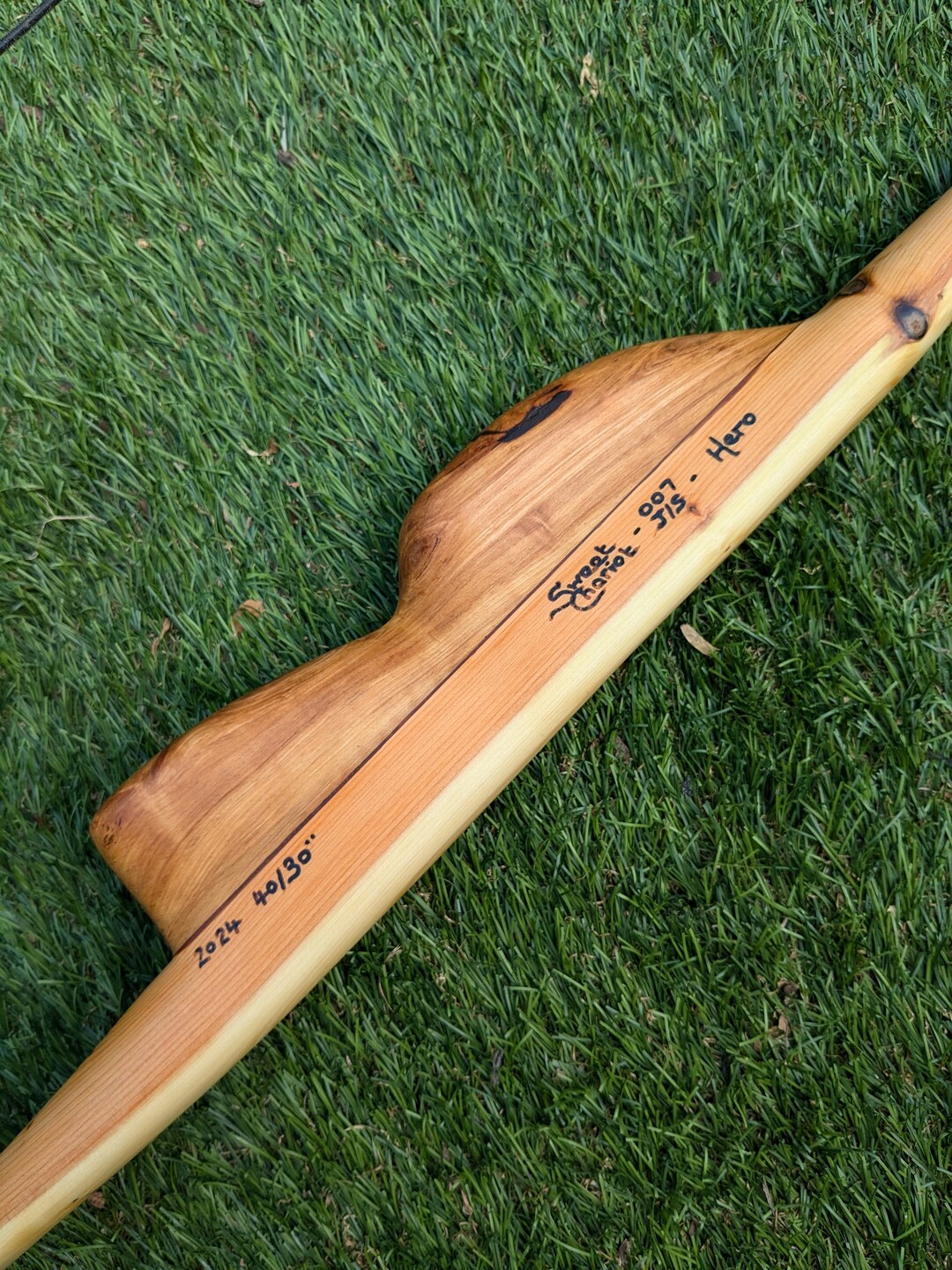 Sweet Chariot-hero-6440lbs at 30deflex Reflex Yew Selfbow Hunting ...