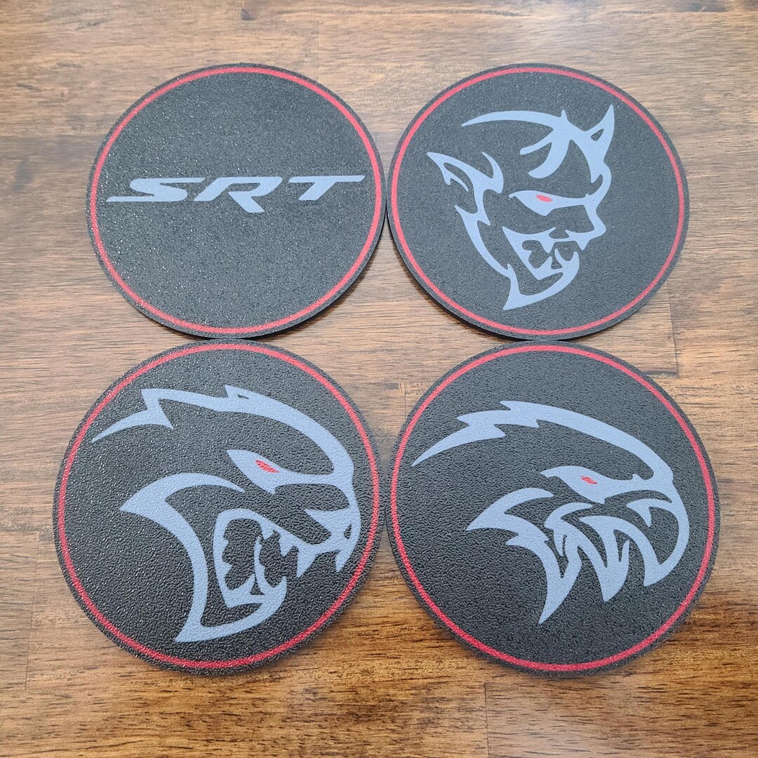 Dodge, Jeep & SRT Coaster Variety Set SRT, Hellcat, Demon and Trackhawk ...