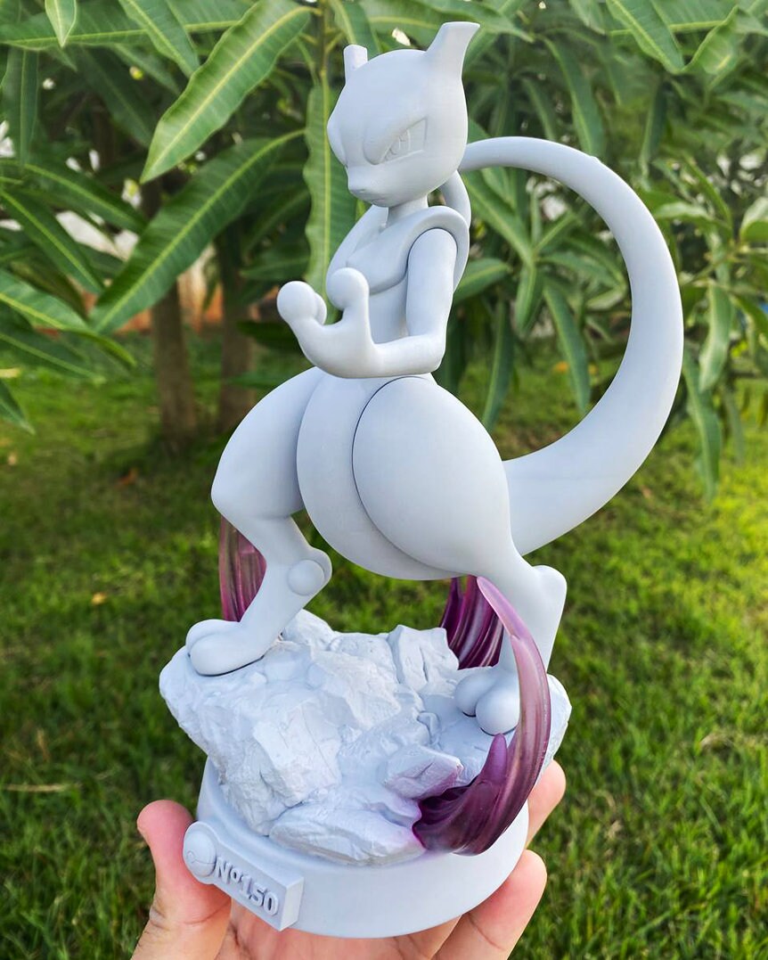 Mewtwo STL Mewtwo 3D Model Mewtwo 3D Print Files Mewtwo - Etsy Australia