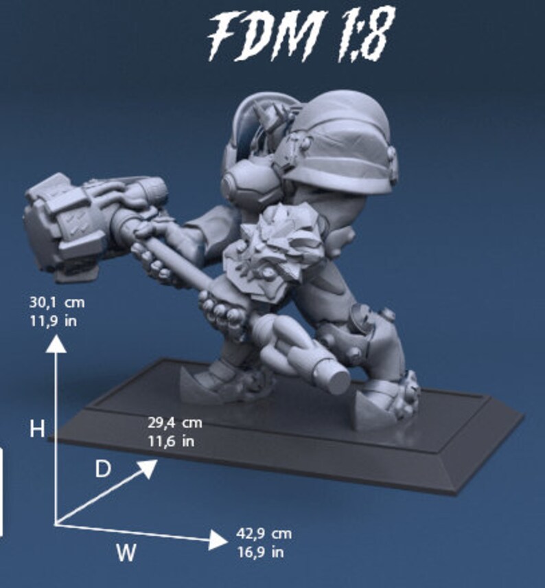 Reinhardt 3D Model, Reinhardt 3D Print Files, Reinhardt STL, Reinhardt ...