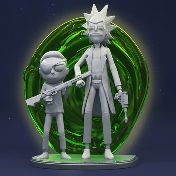 Rick and Morty 3d Model Stl - Etsy