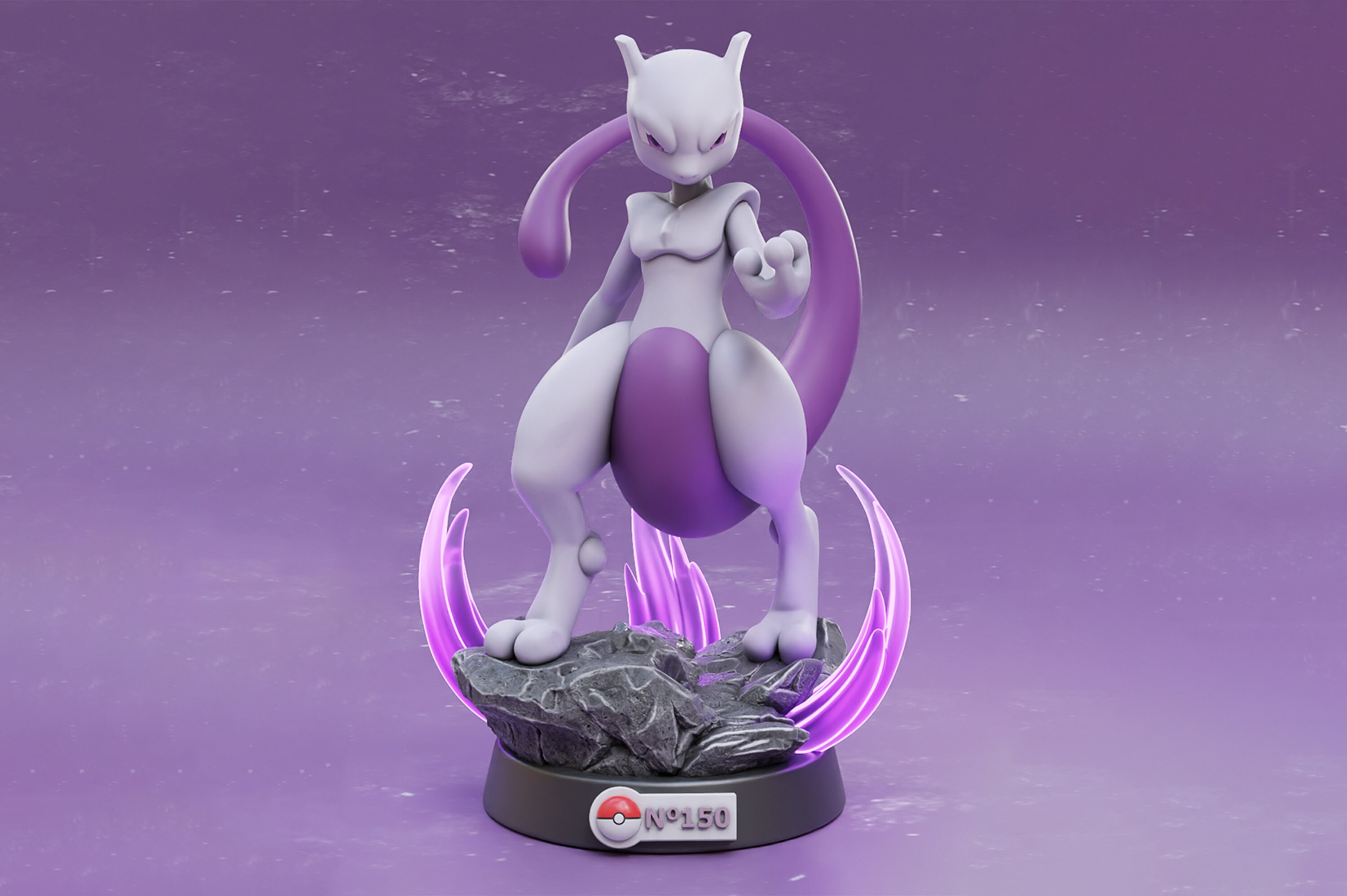 Mewtwo STL Mewtwo 3D Model Mewtwo 3D Print Files Mewtwo - Etsy Australia