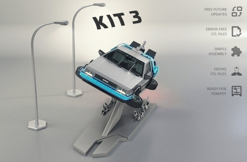 Delorean Kit 3 STL Delorean 3D Model Delorean 3D Print - Etsy