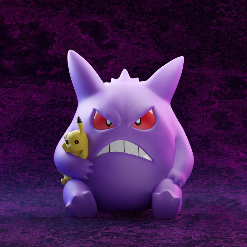 Gengar STL Pack Gengar 3D Model Pack Gengar 3D Print Files - Etsy New ...