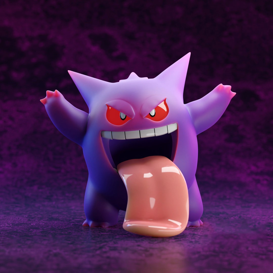 Gengar STL, Gengar 3D Model, Gengar 3D Print Files, Gengar Figure Stl ...