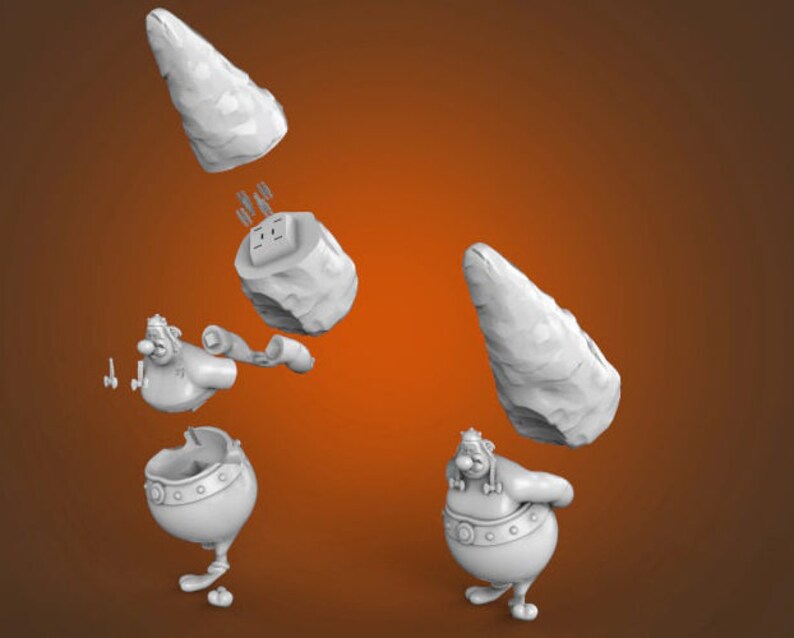 Asterix & Obelix STL Asterix Obelix Figure Asterix 3D Model - Etsy