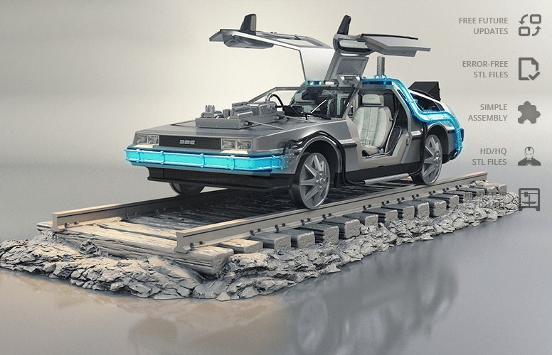 Delorean Kit 3 STL Delorean 3D Model Delorean 3D Print - Etsy