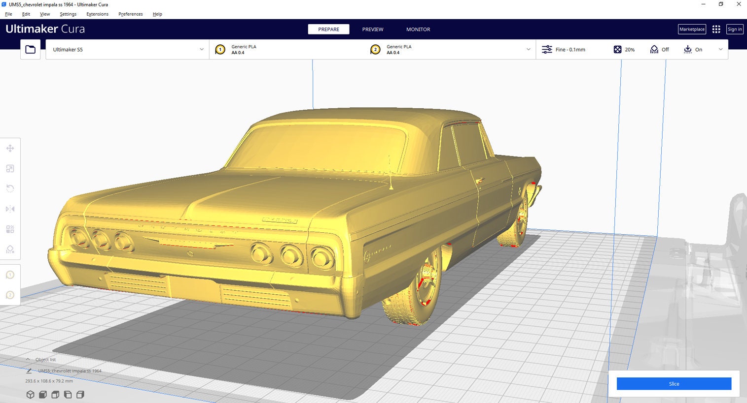 Chevrolet Impala Ss 1964 Stl, Chevrolet Impala Stl, Chevrolet Impala 3D ...