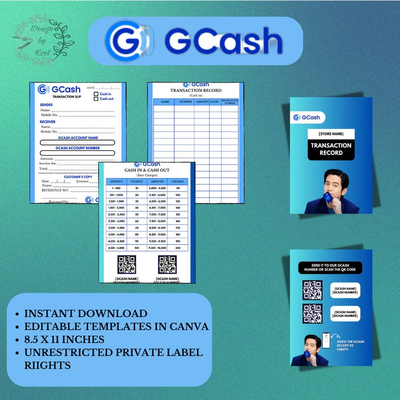 Gcash and Paymaya Transaction Record and Payslip / Payment Slip - Etsy