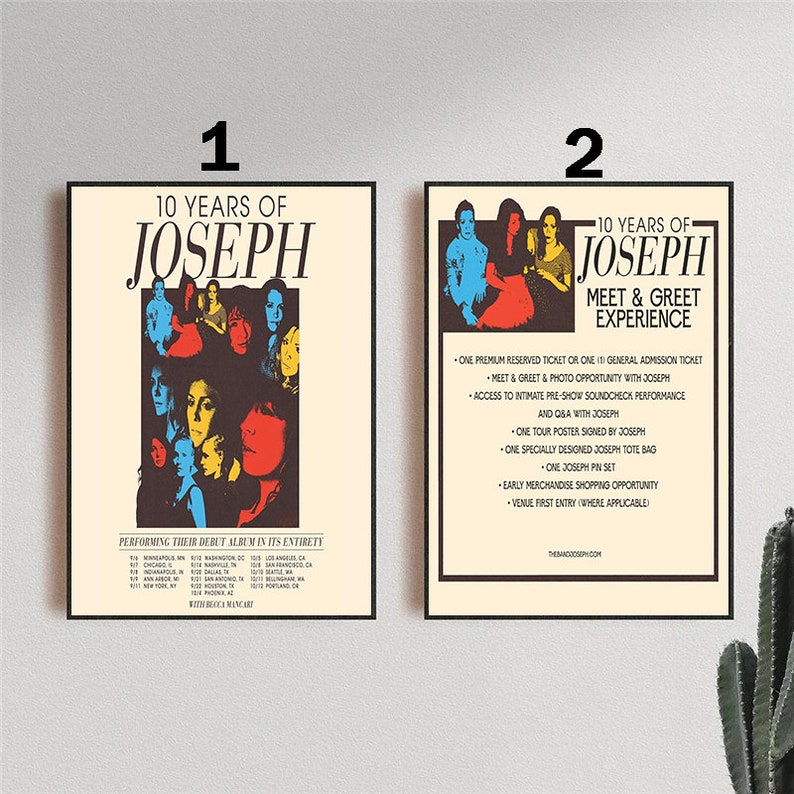 10 Years of Joseph Tour 2024 Poster - Etsy