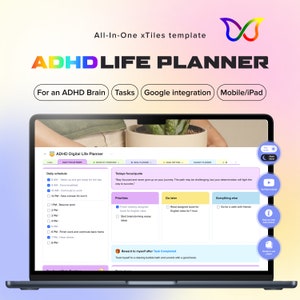 ADHD Digital Planner: ADHD Planner Adult Physical, Symptom Tracker ...