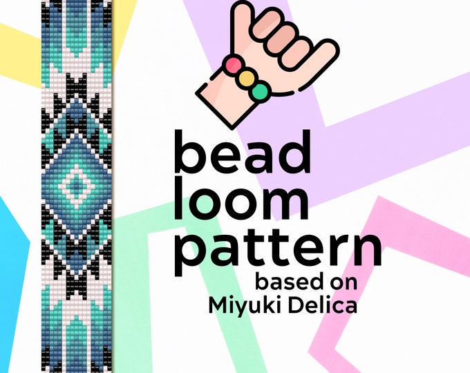 Northern Lights Bead Loom Pattern Loom Bracelet Pattern Loom Beading ...