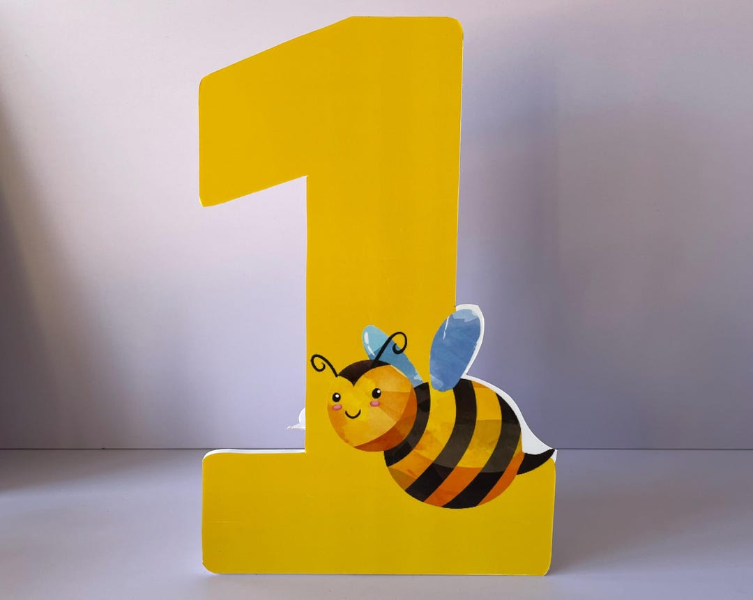 Bee Party Number Decoration, Bee Party, Bee Prop, Bee Hive Bee Baby ...