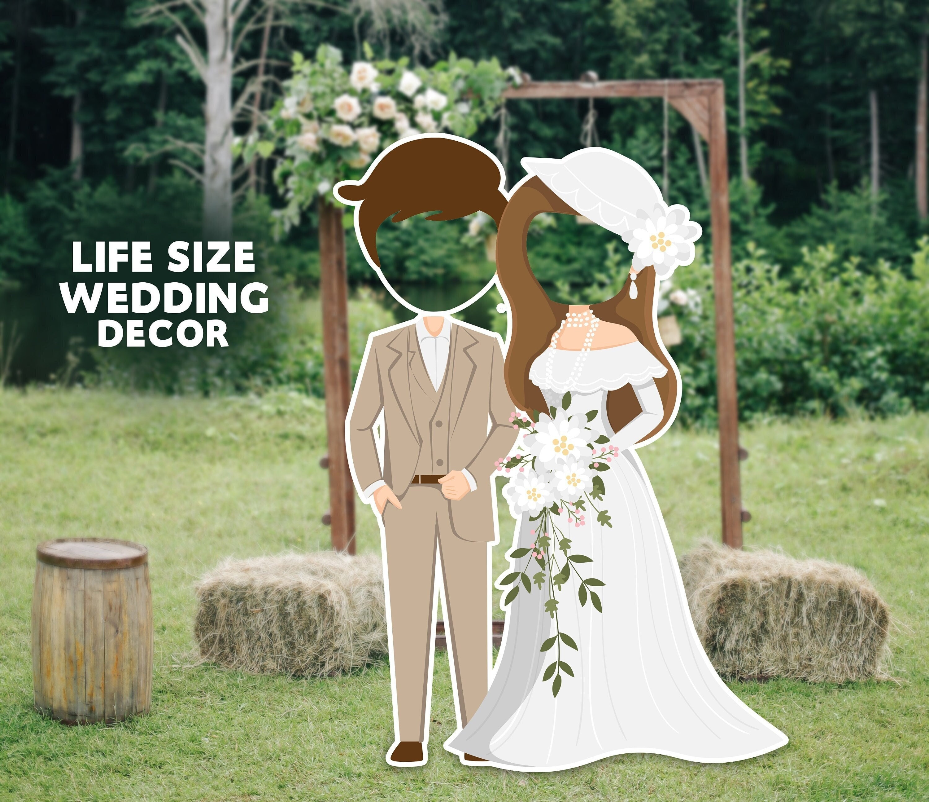 Wedding Life Size Photo Booth Sign Wedding Photo Frame Prop - Etsy