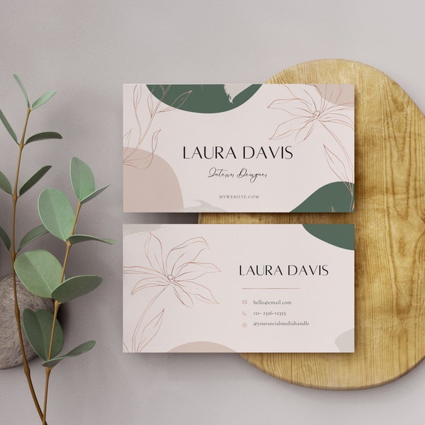 Female Business Card - Etsy