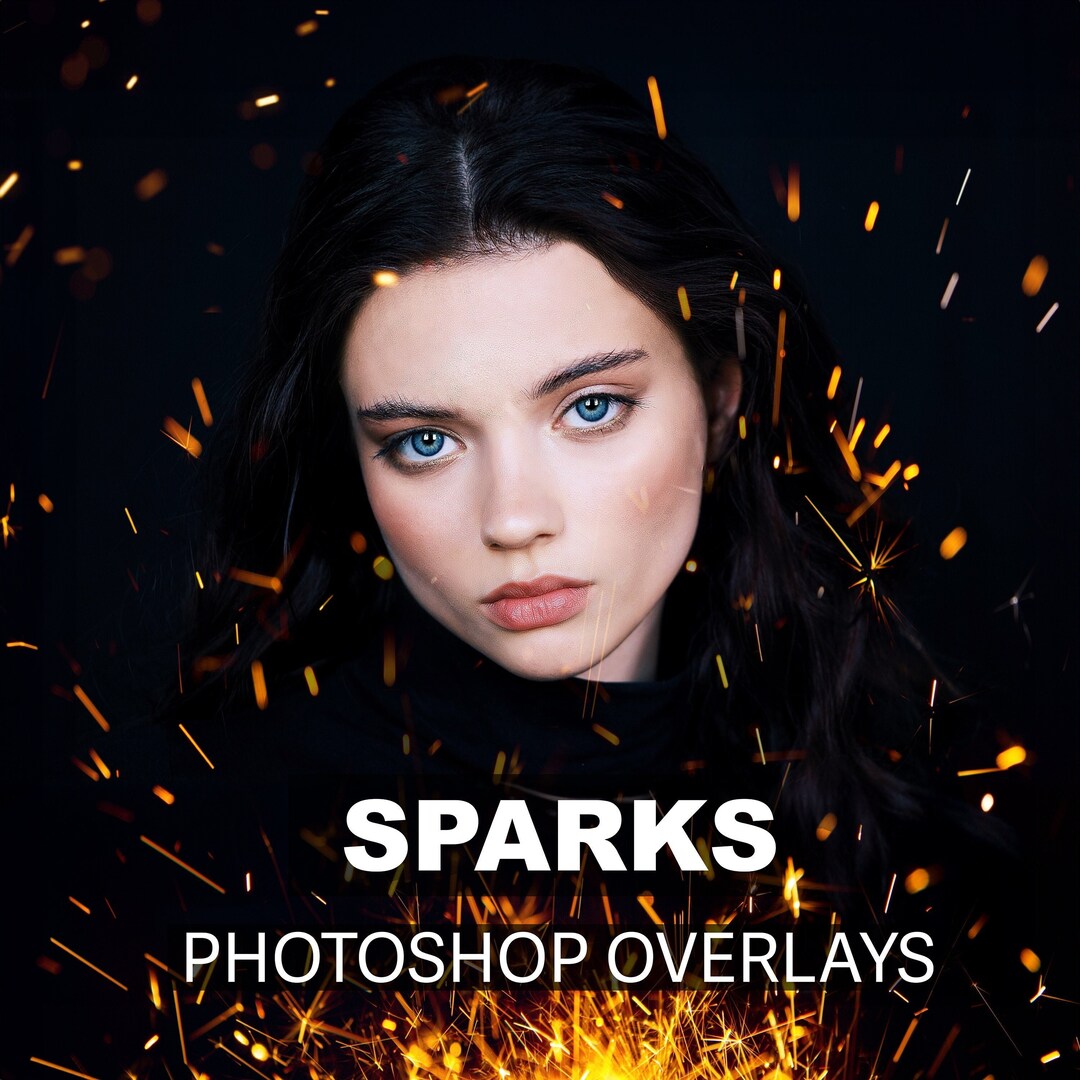 Sparks Overlay for Photoshop, Sparkle Texture, Photo Editing, Overlays ...