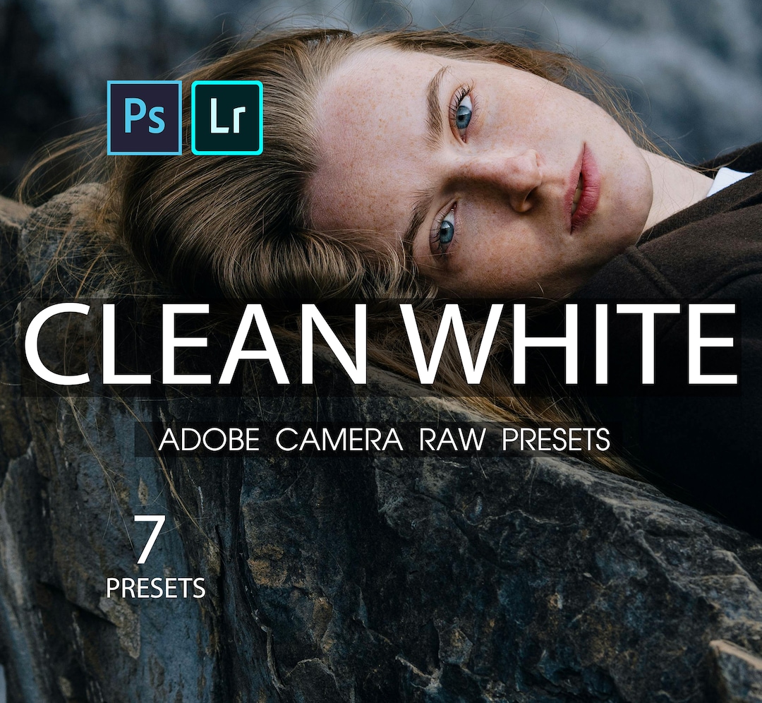 Camera RAW Presets Clean White, Camera Raw Filters, Photoshop Presets ...