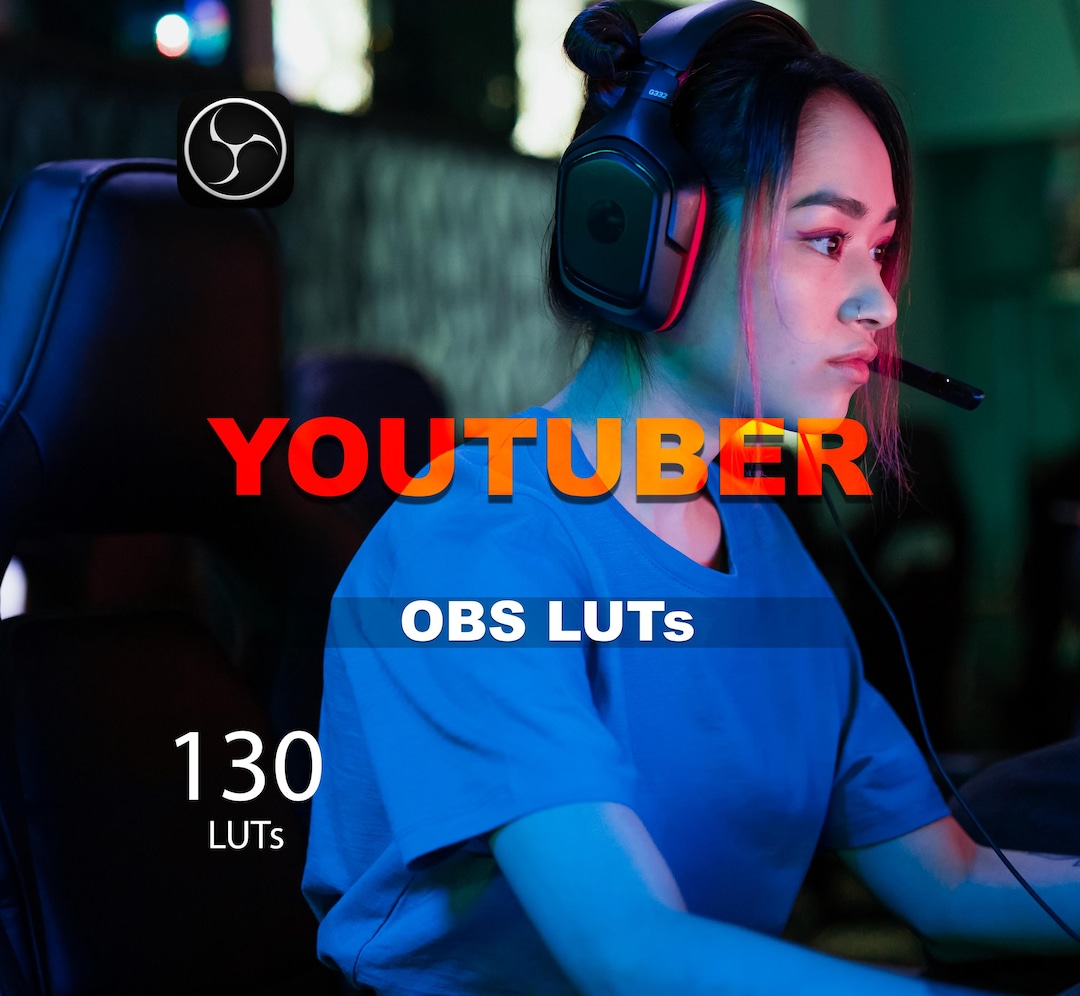 130 OBS Studio Luts | Webcam & Camera Color Grading (digital Download ...