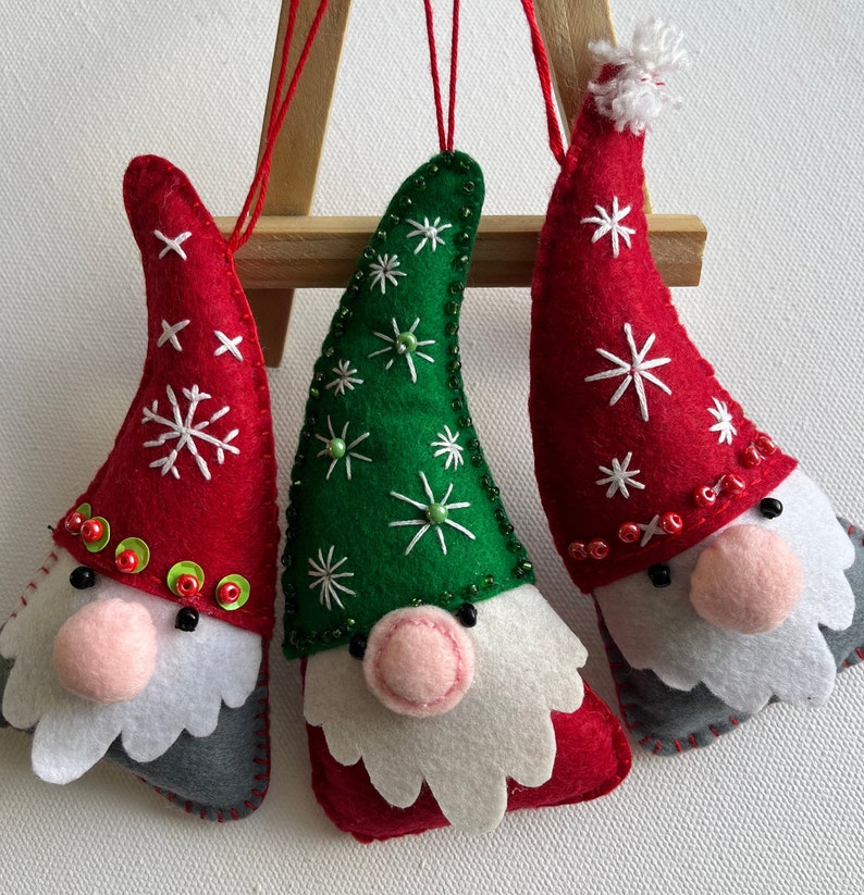 Felt Gnome Sewing Pattern, Felt PDF Tutorial. Make Your Own Felt Gnome ...