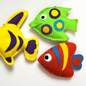 Felt Fishes Sewing Pattern, Felt PDF Tutorial. Make Your Own Felt Fish ...