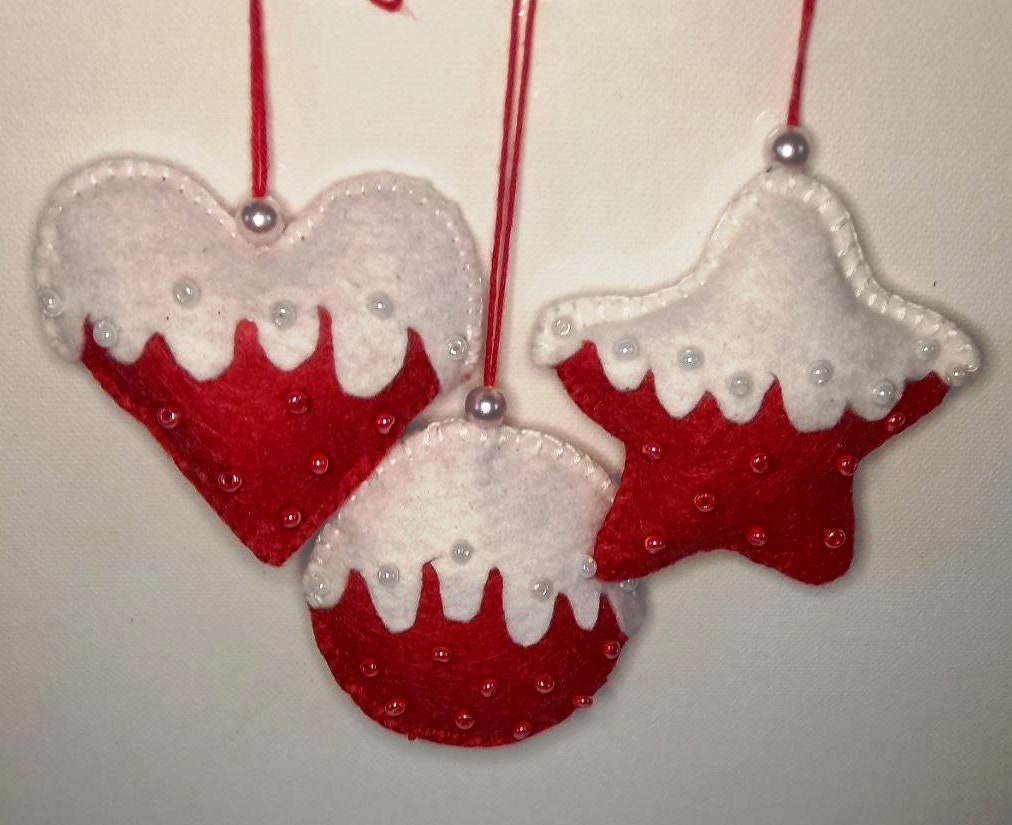 PDF Pattern Felt Christmas Tree Decoration Make Your Own Ornaments Felt ...