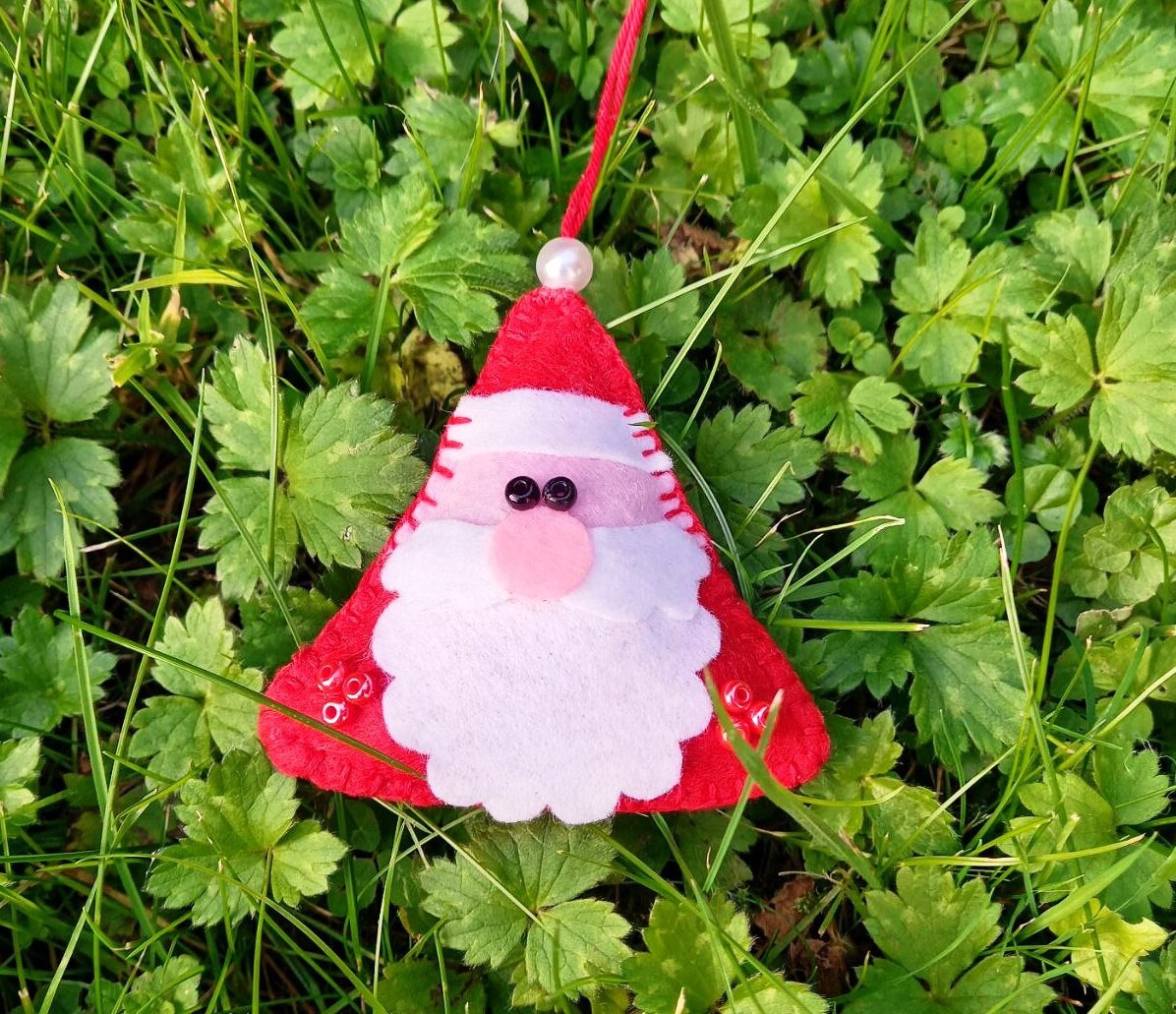 Felt Santa Claus Sewing Pattern, Felt PDF Tutorial. Make Your Own Felt ...