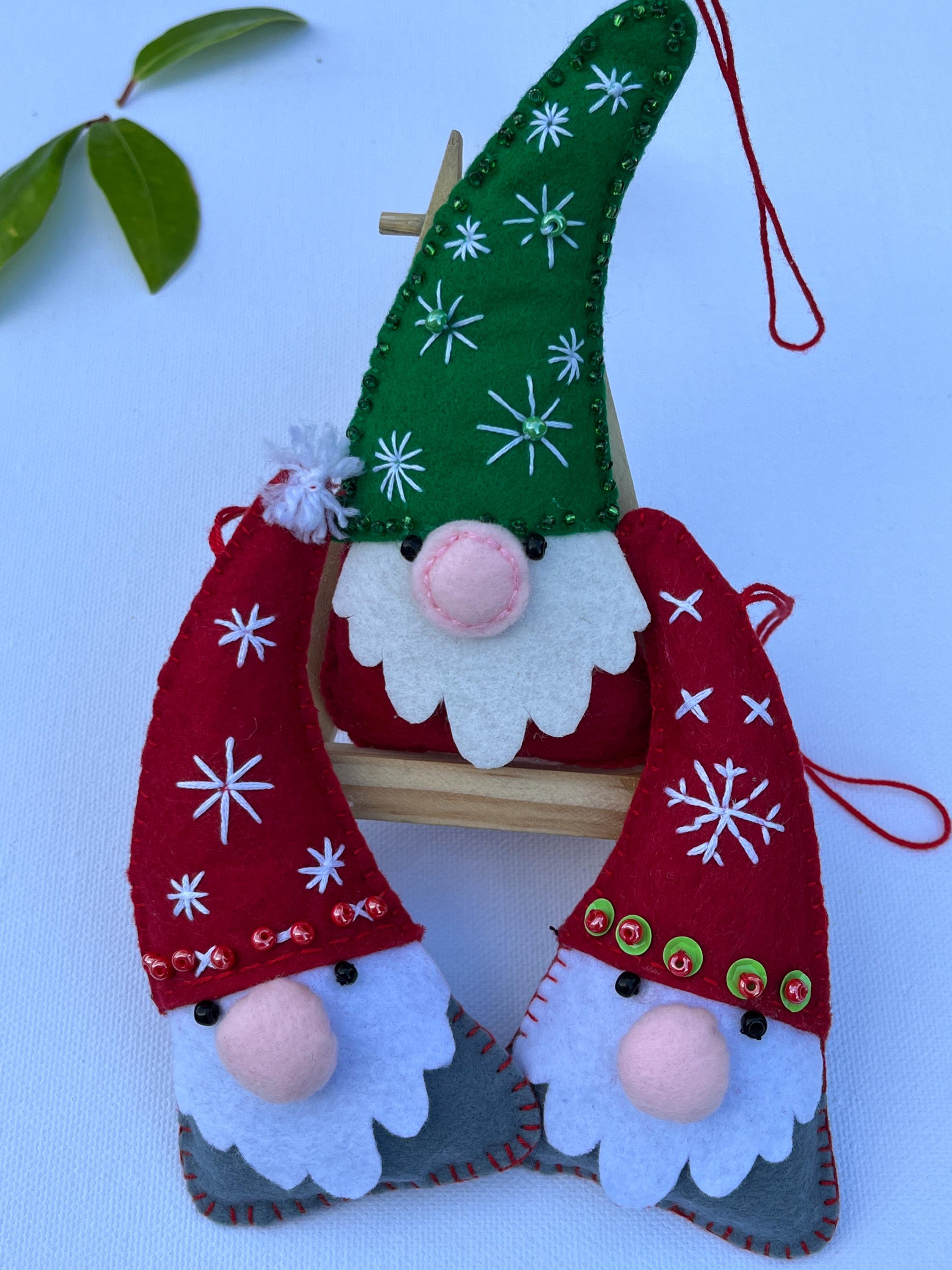 Felt Gnome Sewing Pattern, Felt PDF Tutorial. Make Your Own Felt Gnome ...