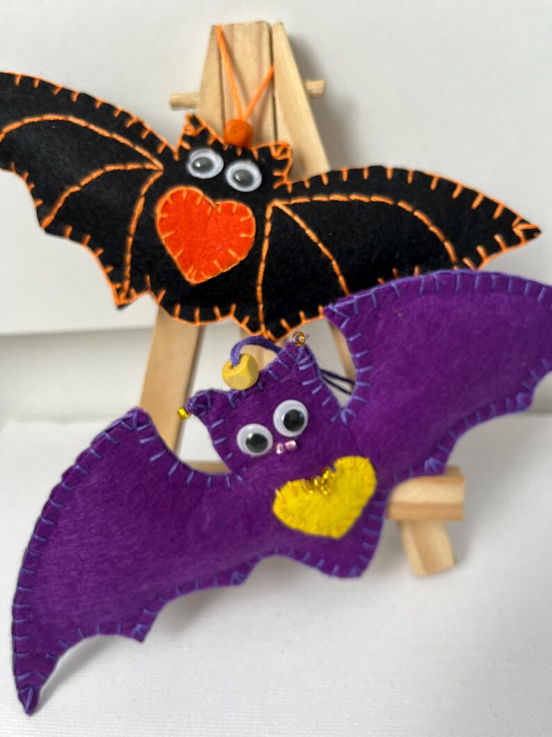 Felt Bat Sewing Pattern, Felt PDF Tutorial. Make Your Own Felt Bat ...