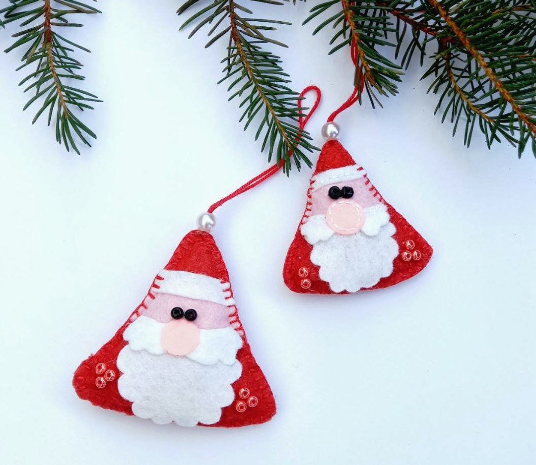 Felt Santa Claus Sewing Pattern, Felt PDF Tutorial. Make Your Own Felt ...