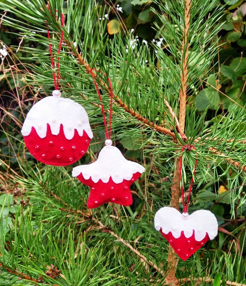 PDF Pattern Felt Christmas Tree Decoration Make Your Own Ornaments Felt ...