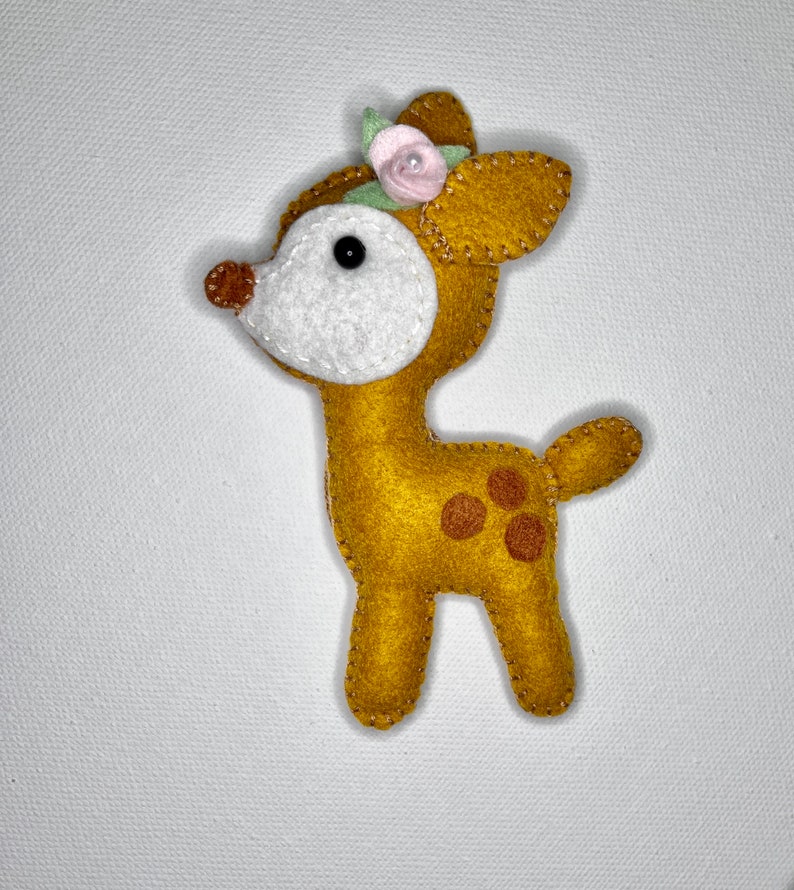 Felt Small Deer Sewing Pattern, Felt PDF Tutorial. Make Your Own Felt ...