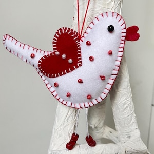 Felt Bird Sewing Pattern, Felt PDF Tutorial. Make Your Own Felt Bird ...