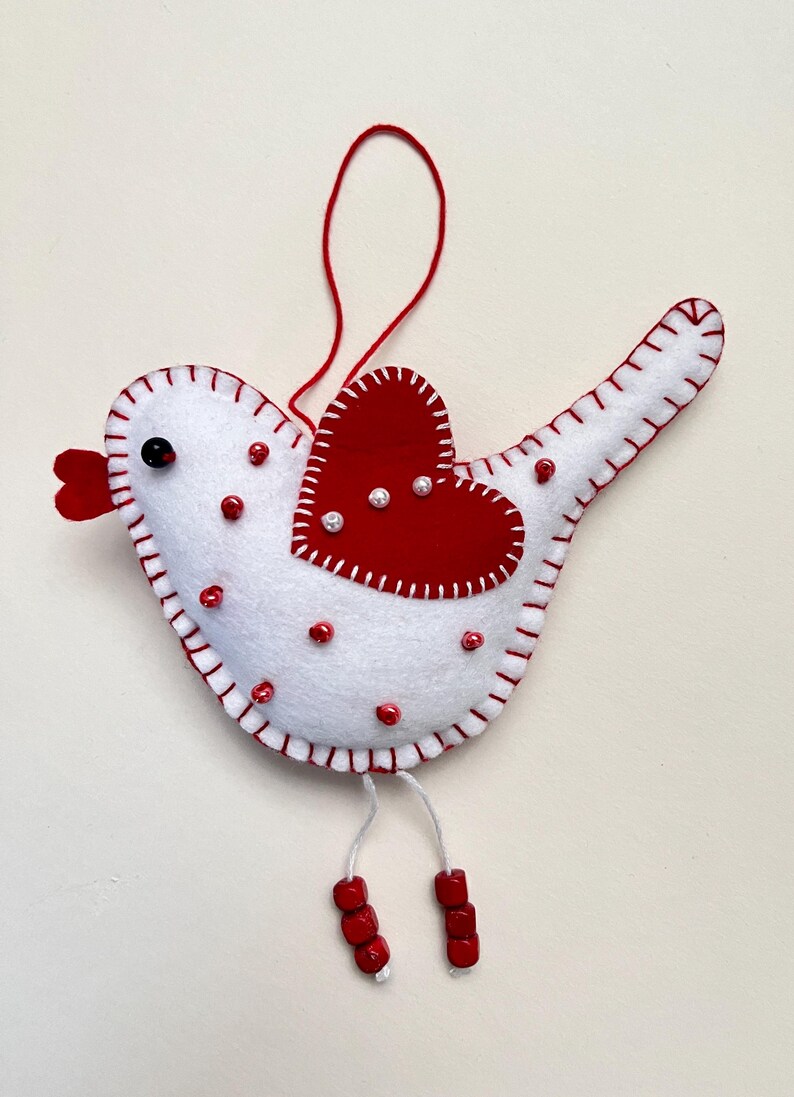 Felt Bird Sewing Pattern, Felt PDF Tutorial. Make Your Own Felt Bird ...
