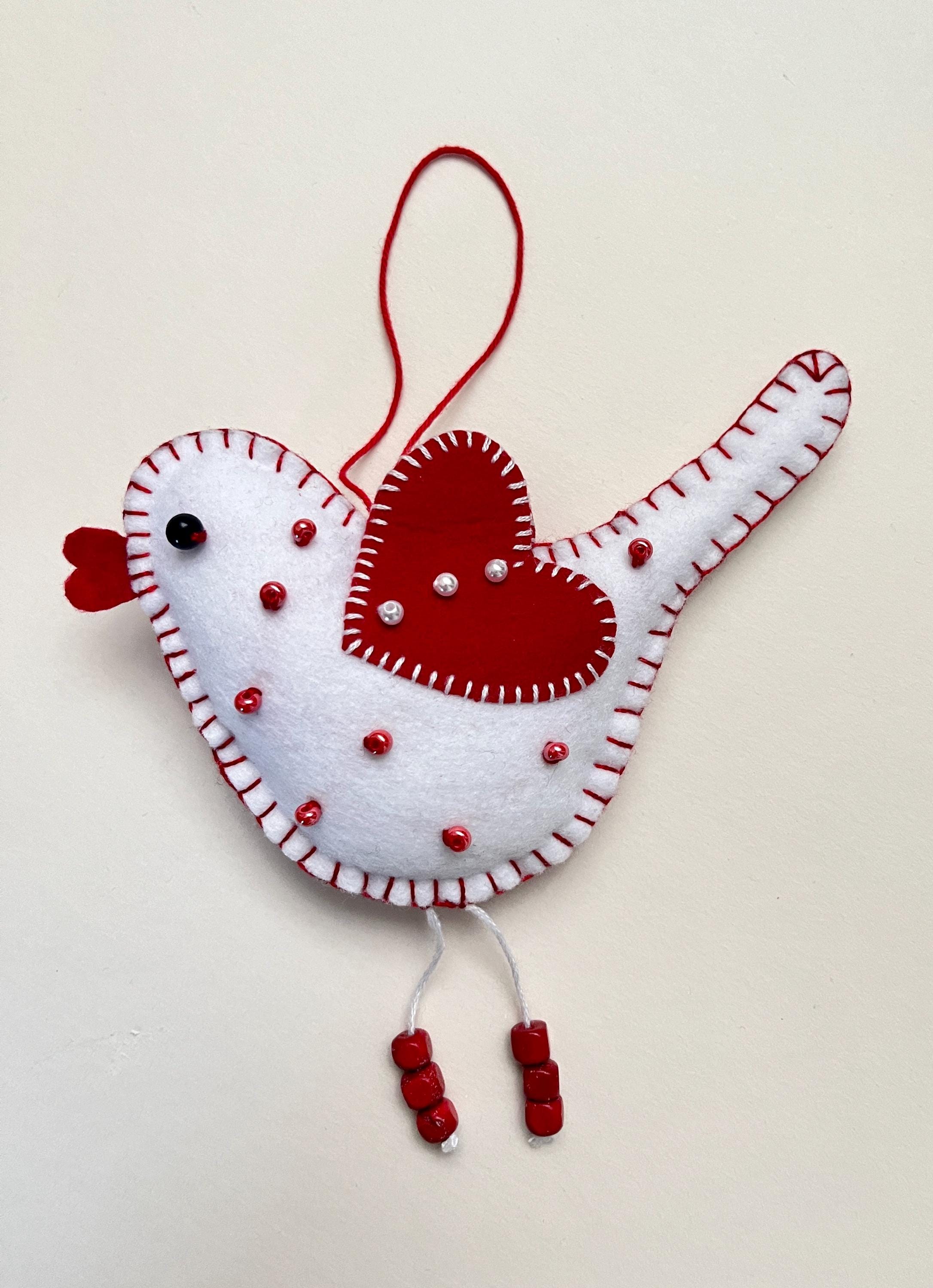 Felt Bird Sewing Pattern, Felt PDF Tutorial. Make Your Own Felt Bird ...