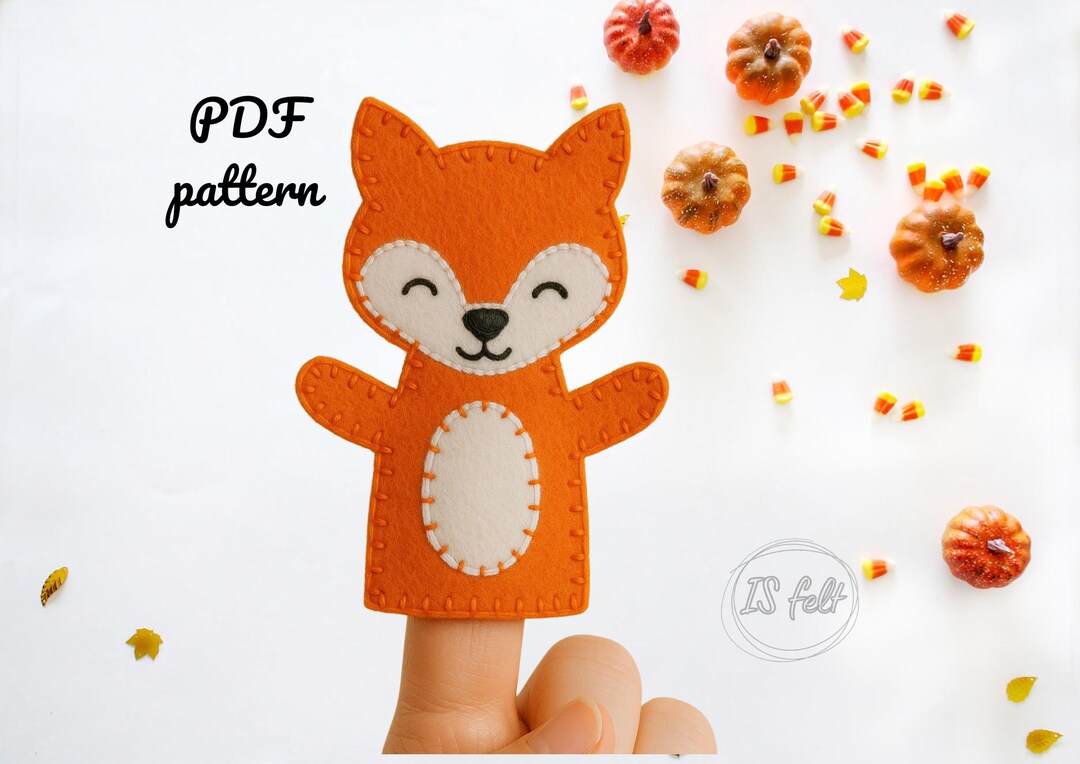 Felt Fox. PDF Pattern . Create a Cute, Simple Felt Fox Using Basic ...