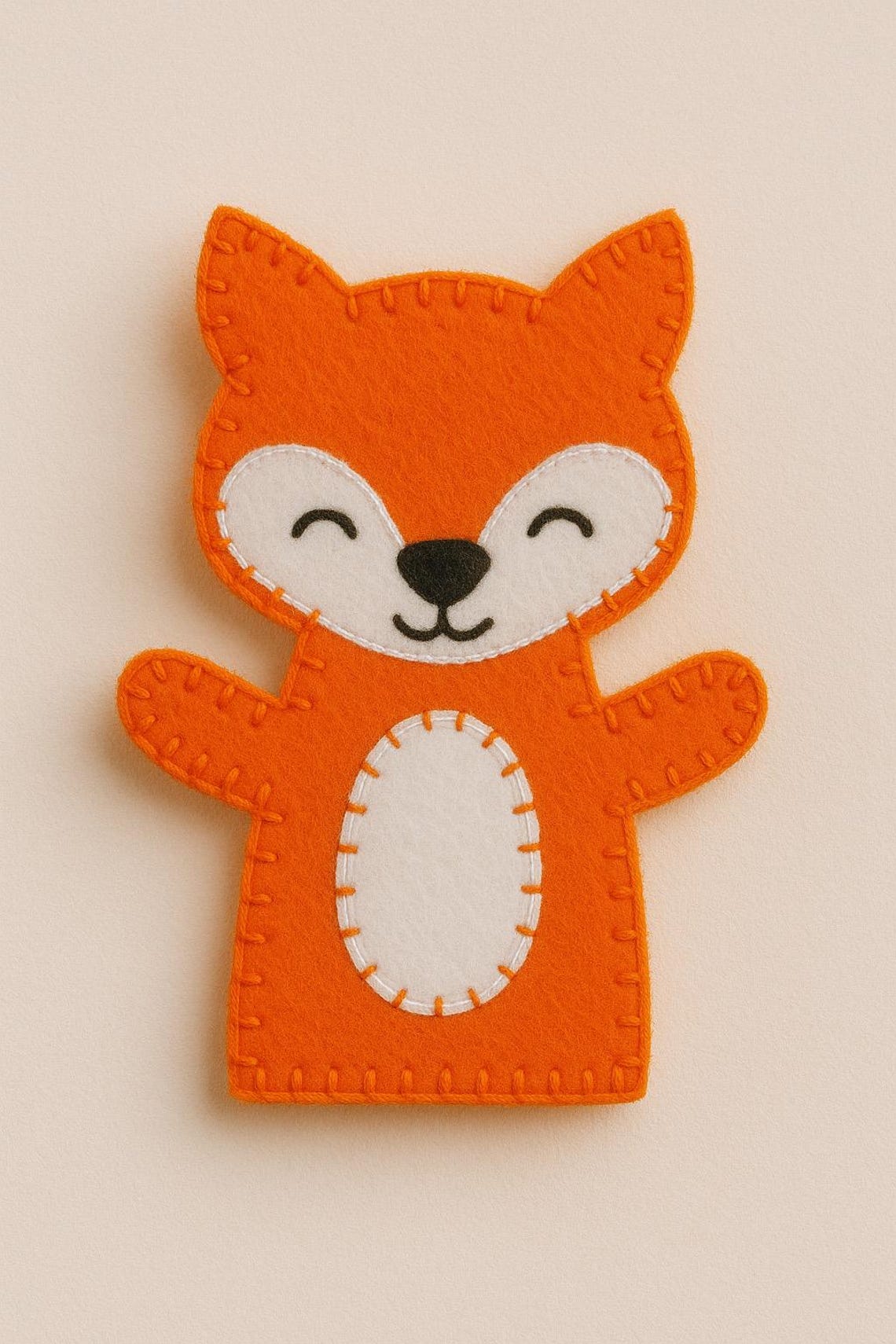 Felt Fox. PDF Pattern . Create a Cute, Simple Felt Fox Using Basic ...