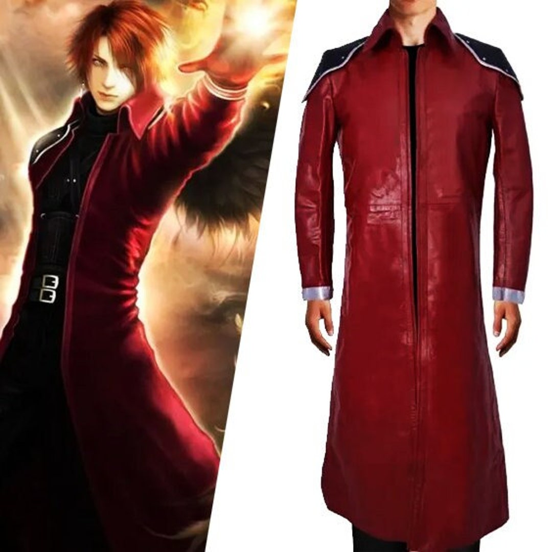 Genesis Rhapsodos Final Fantasy VII Leather Trench Coat, Handcrafted ...